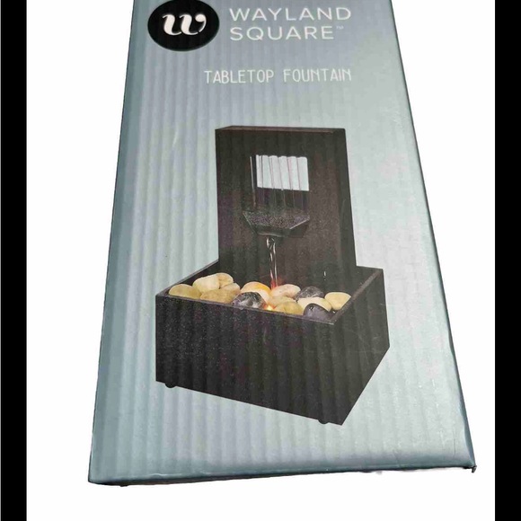 Wayland | Accents | Wayland Square Tabletop Fountain Raining Spout ...